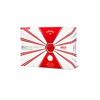 New Callaway SuperSoft Red 19 Red 1 Dozen Golf Balls at GlobalGolf.ca