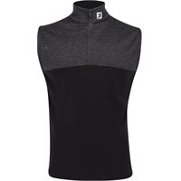 New FootJoy Tour Logo Heather Yoke Half-Zip Outerwear Apparel at ...